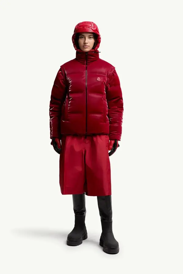 MONCLER X A$AP ROCKY Throttle Reversible 2-in-1 Down Jacket - Red