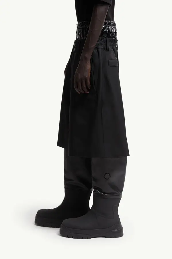 MONCLER X A$AP ROCKY Logo Print Shorts - Black