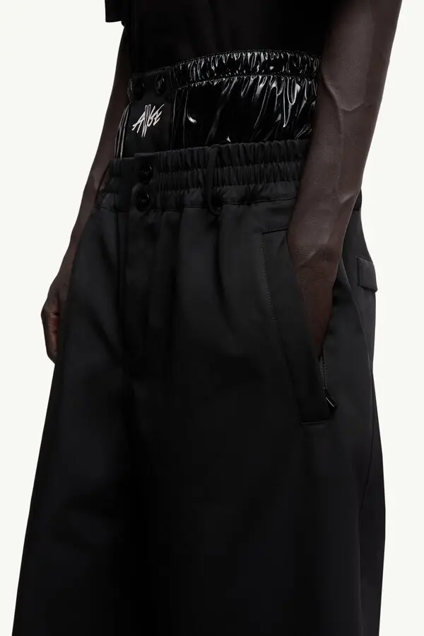 MONCLER X A$AP ROCKY Logo Print Shorts - Black