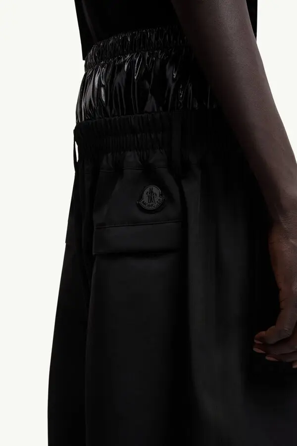 MONCLER X A$AP ROCKY Logo Print Shorts - Black