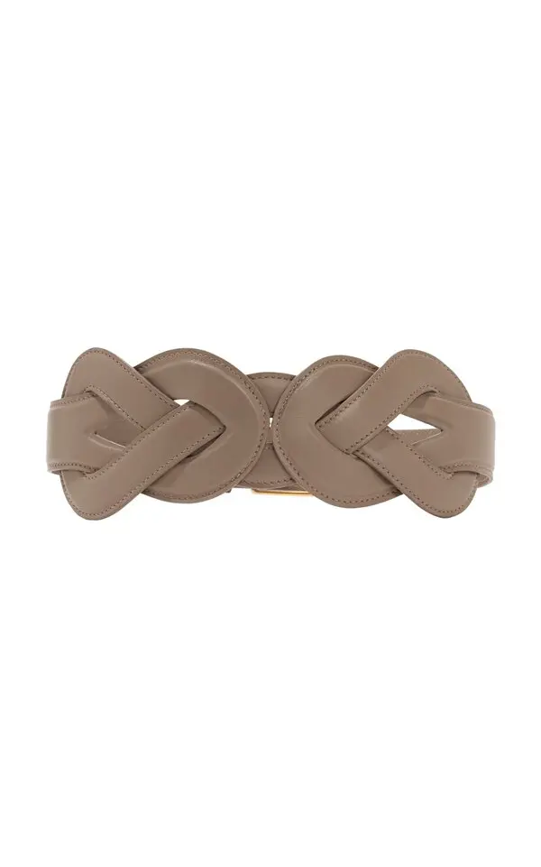 Altuzarra Loopy Leather Belt - Taupe