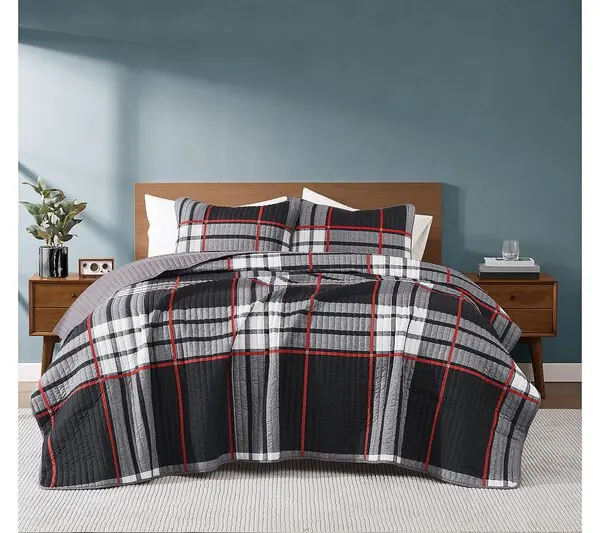 TRULY SOFT Danbury Plaid Full/queen Quilt Set - One-color