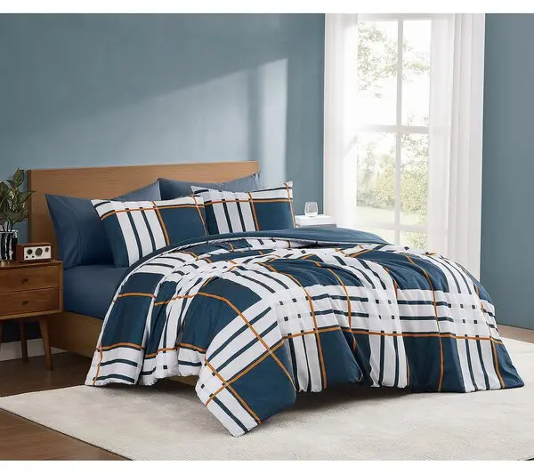 TRULY SOFT Henry Plaid 3 Piece King Duvet Set