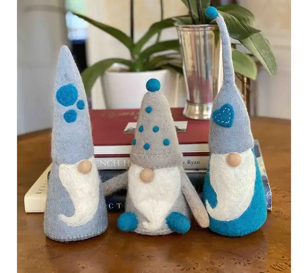 GLOBAL CRAFTS Gnome Felt Trio Set