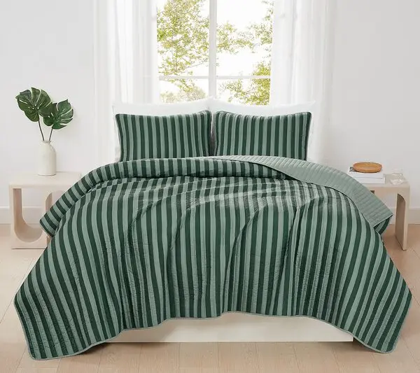 TRULY SOFT Weston Stripe 2 Piece Twin Xl Quilt Set - One-color