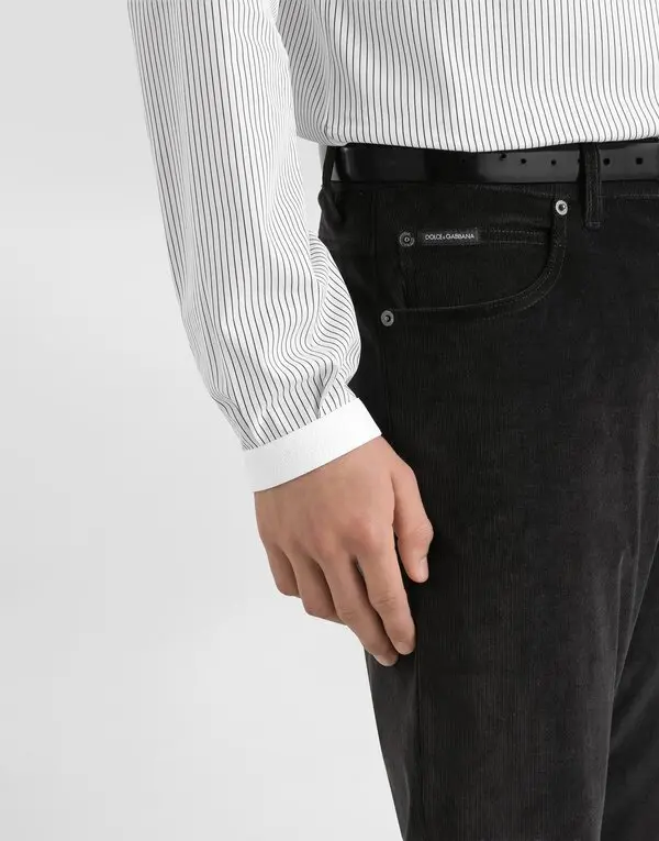 Dolce & Gabbana Cotton And Cashmere Regular Trousers