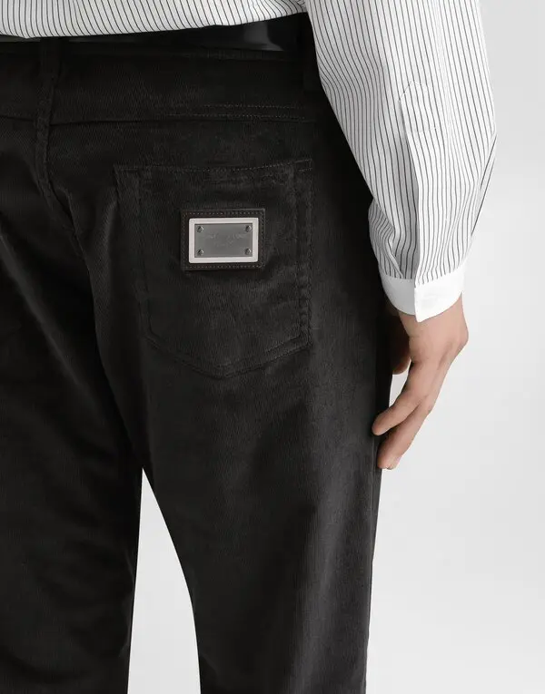 Dolce & Gabbana Cotton And Cashmere Regular Trousers