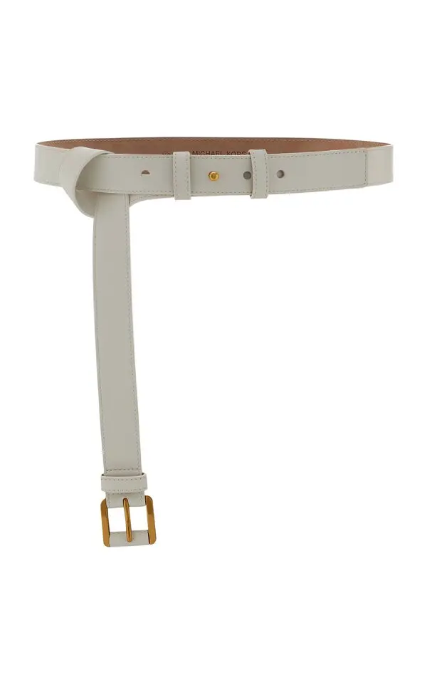 Michael Kors Leather Belt - White