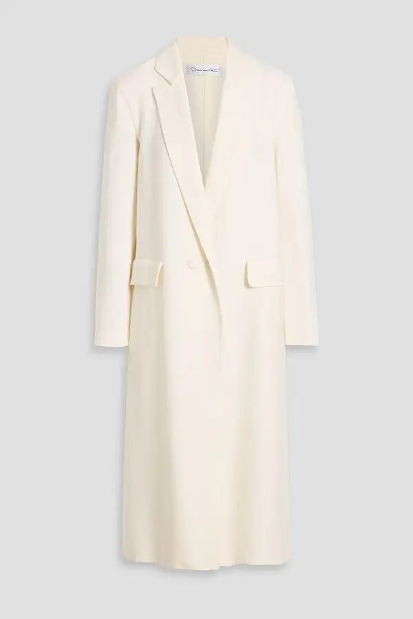 Oscar De La Renta Double-breasted Wool-blend Coat