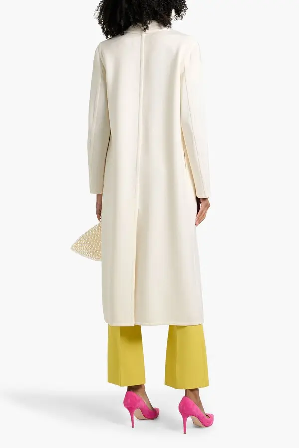 Oscar De La Renta Double-breasted Wool-blend Coat