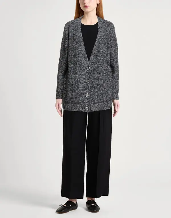 Pinko Wool-blend Ribbed-knit Cardigan