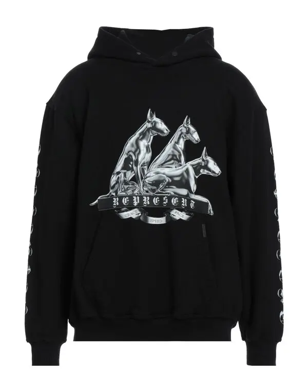 REPRESENT Cotton Blend French Terry Hoodie With Graphic Print
