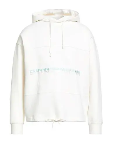 Emporio Armani Cotton-blend Jersey Sweatshirt - White