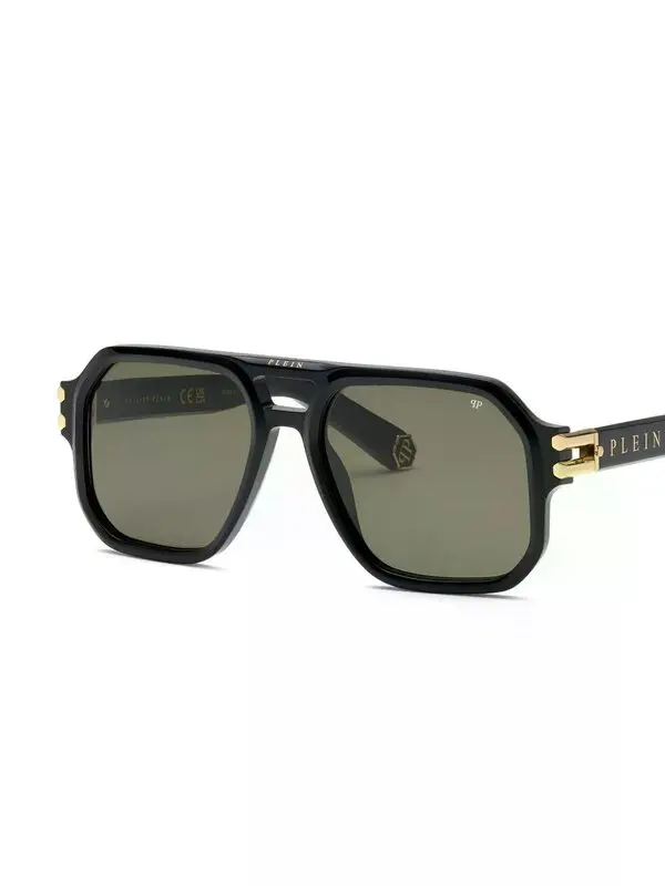 Philipp Plein Square-frame Double-bridge Sunglasses