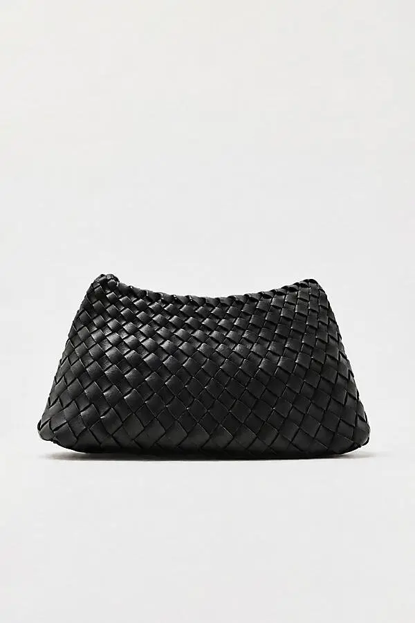 Anthropologie Calla Woven Shoulder Bag - Black