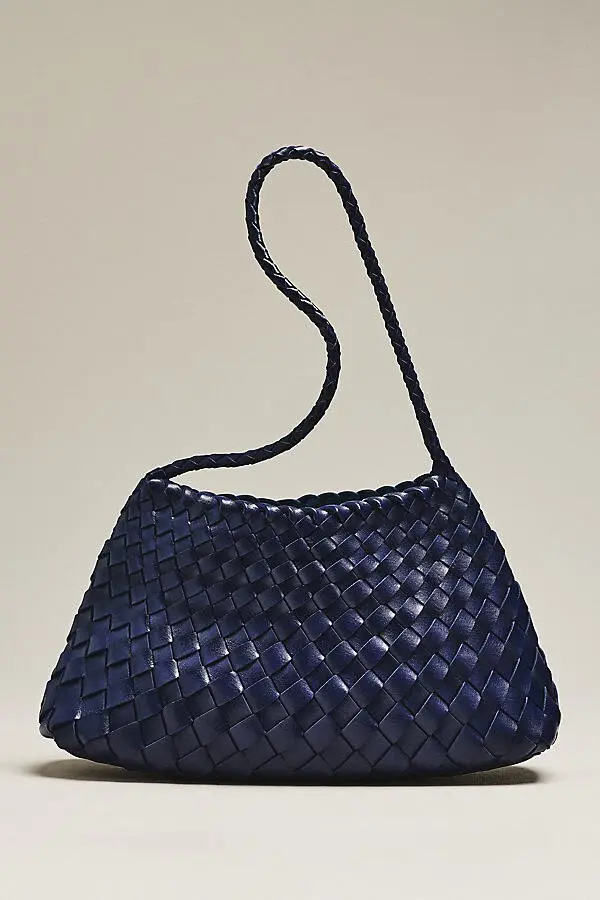 Anthropologie Calla Woven Shoulder Bag - Blue