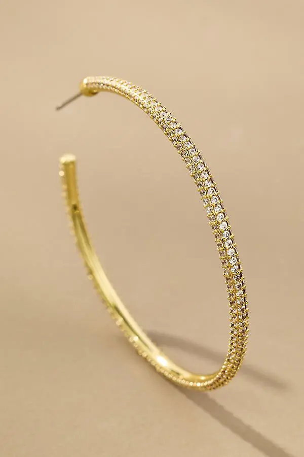 UNCOMMON JAMES Pavé Hoop Earrings
