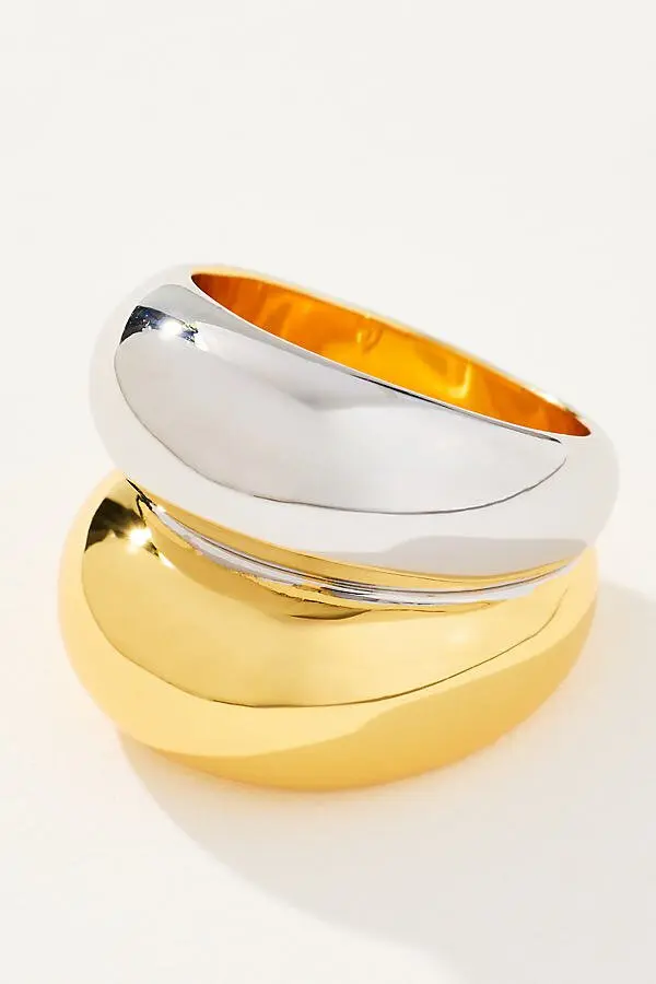 UNCOMMON JAMES Mixed Up Ring - Gold & Silver