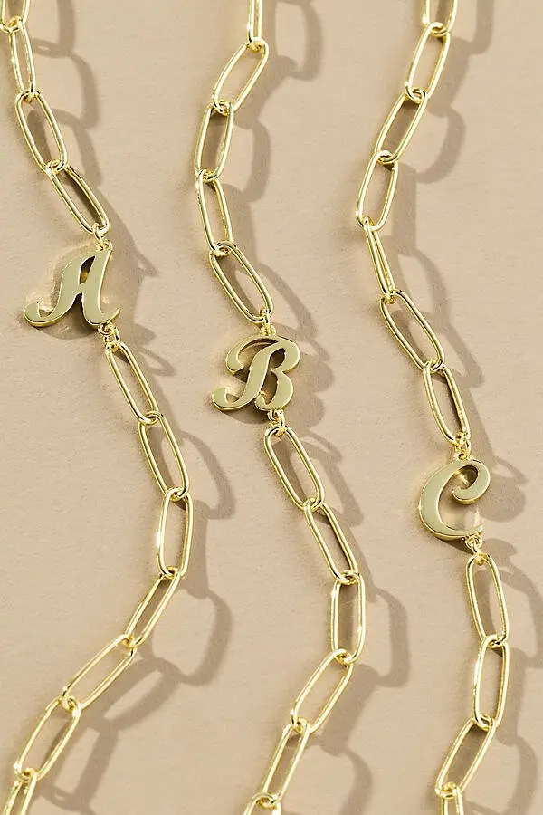 UNCOMMON JAMES Cursive Initial Necklace