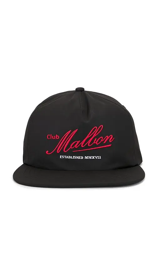 MALBON Members Snapback Hat - Black