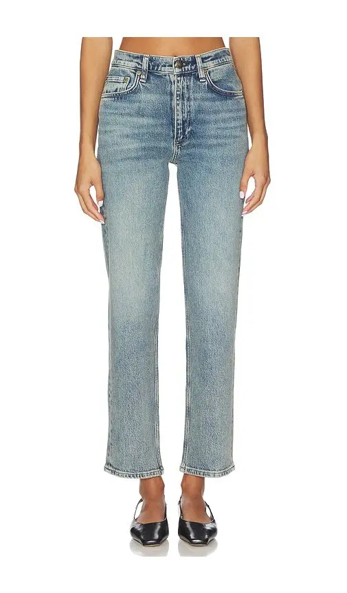 Rag & Bone Harlow Mid-rise Ankle Straight Jeans