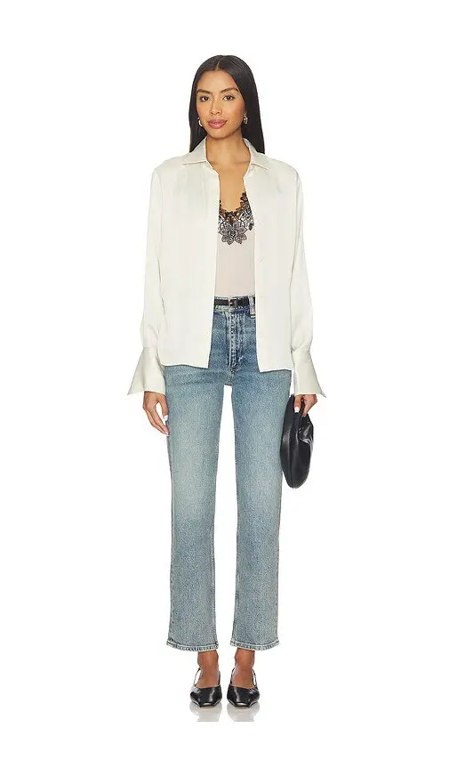 Rag & Bone Venus Popover Blouse - Ivory