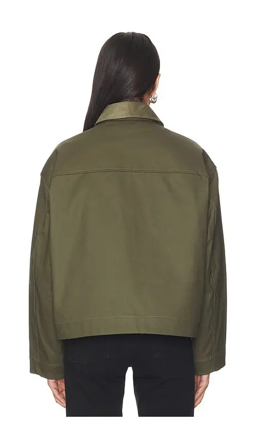 Rag & Bone Nonie 2-1 Cotton Jacket - Olive