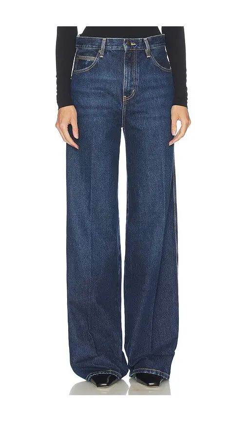 FRAME The Cuffed Wide Jeans - Spencer