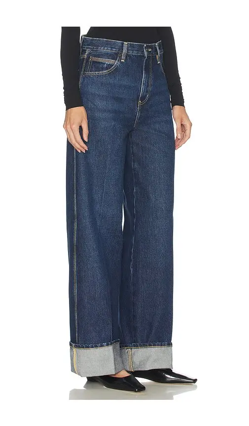 FRAME The Cuffed Wide Jeans - Spencer