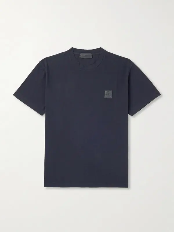 Stone Island Ghost Garment-dyed Organic Cotton-jersey T-shirt - Blue