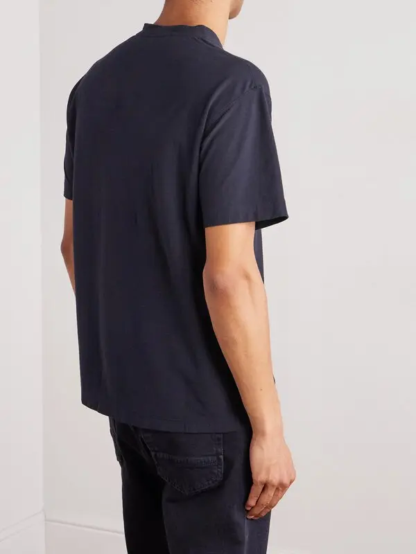 Stone Island Ghost Garment-dyed Organic Cotton-jersey T-shirt - Blue