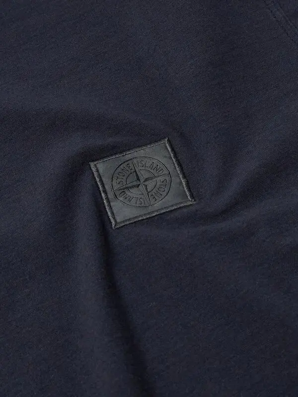 Stone Island Ghost Garment-dyed Organic Cotton-jersey T-shirt - Blue