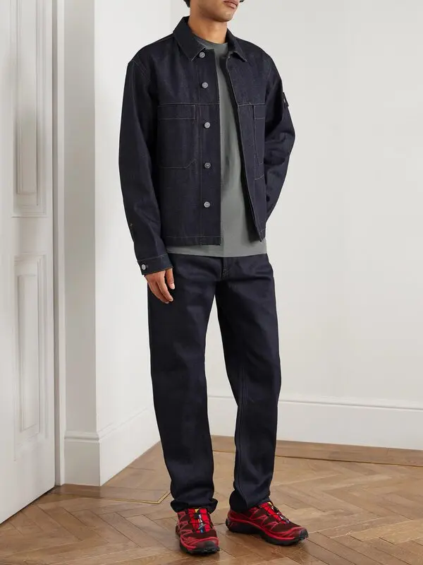 Stone Island Ghost Logo-appliquéd Cotton-jersey T-shirt - Gray
