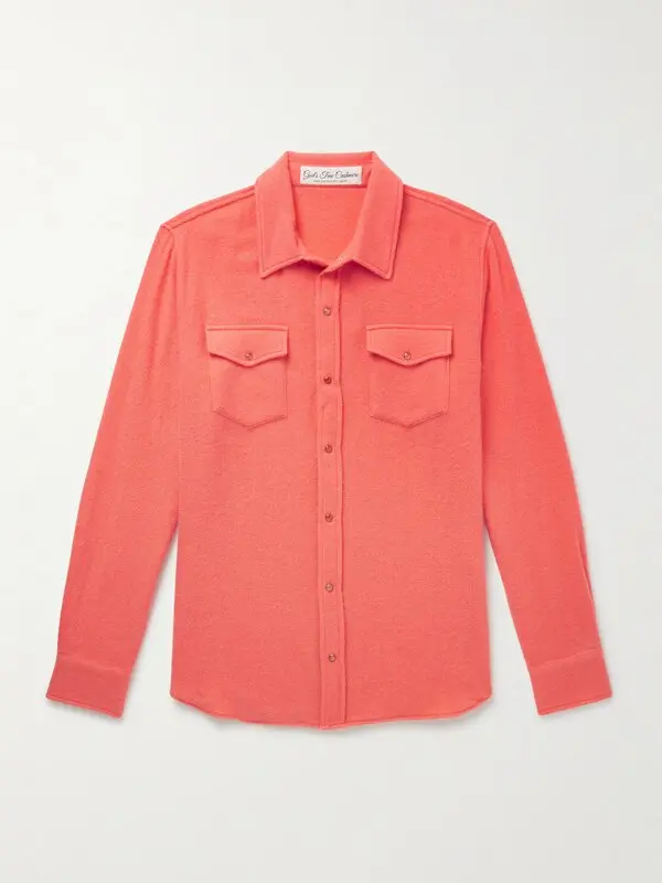 GOD'S TRUE CASHMERE Cashmere Shirt - Orange