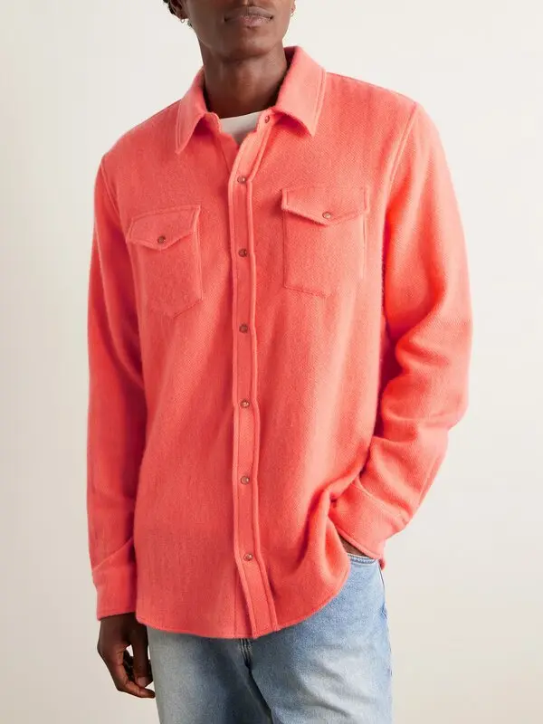 GOD'S TRUE CASHMERE Cashmere Shirt - Orange