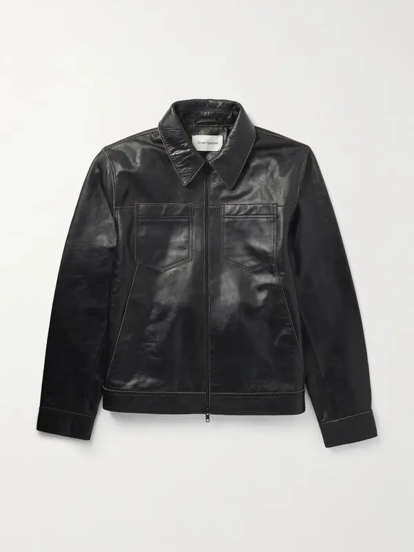 Oliver Spencer Norton Leather Jacket