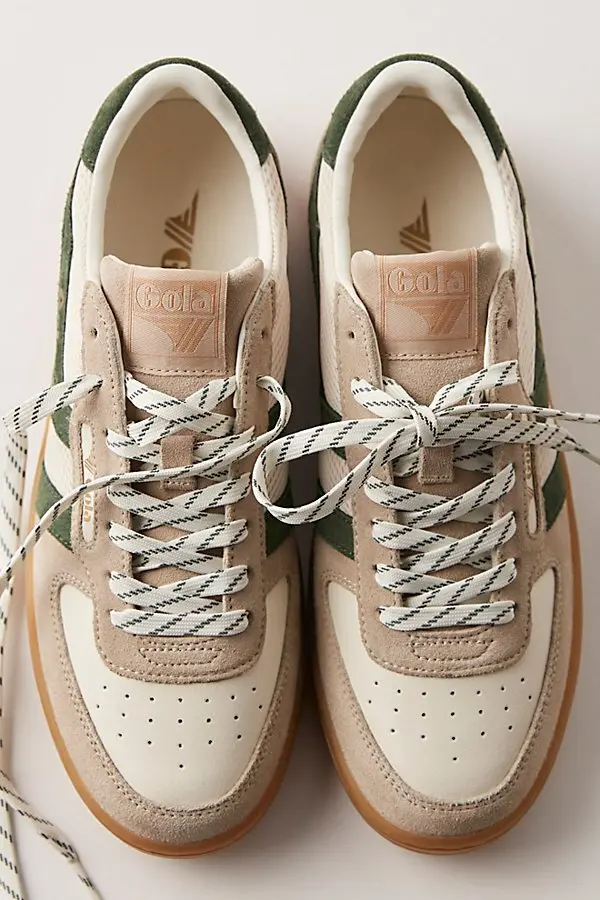 Gola Hawk '83 Sneakers - Off White/bone/evergreen