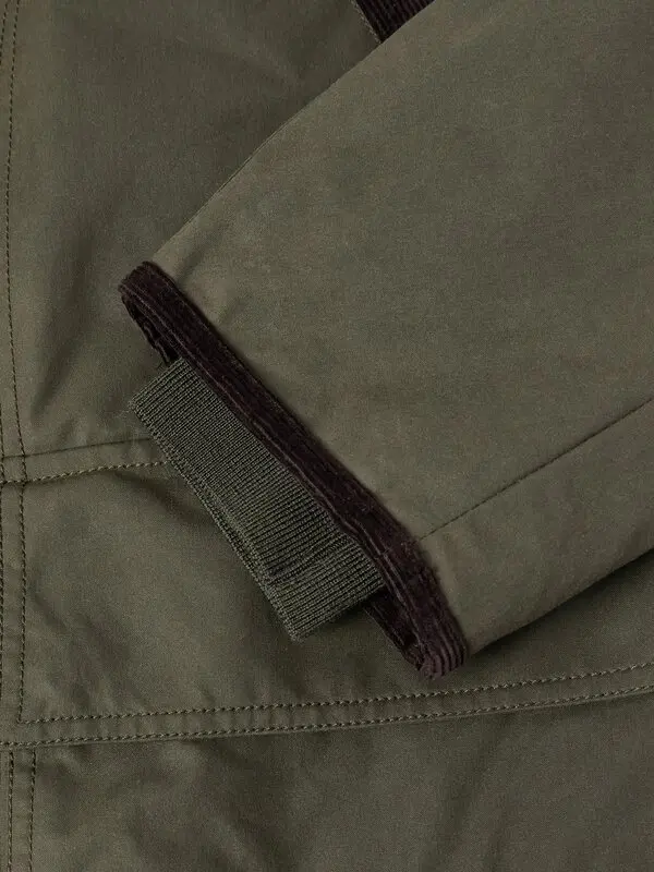 Purdey Pembroke Corduroy-trimmed Cotton-canvas Coat