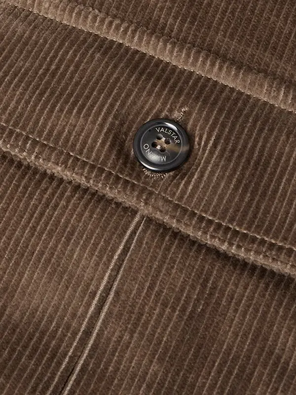VALSTAR Valstarino Cotton-blend Corduroy Padded Jacket - Brown
