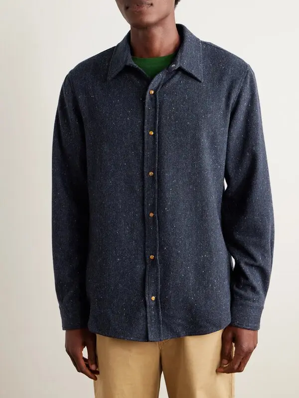 GOD'S TRUE CASHMERE Cashmere And Wool-blend Shirt