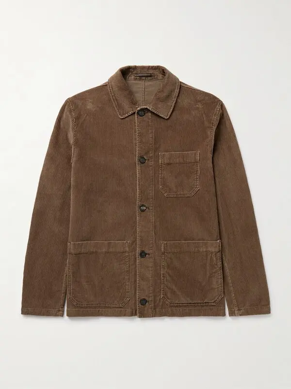 SLOWEAR Incotex Cotton-blend Corduroy Chore Jacket