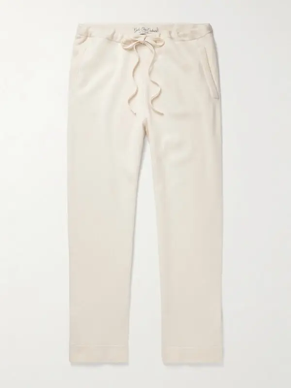GOD'S TRUE CASHMERE Straight-leg Cashmere Trousers - Neutrals