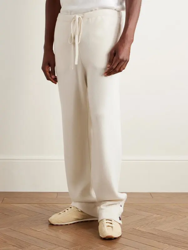 GOD'S TRUE CASHMERE Straight-leg Cashmere Trousers - Neutrals