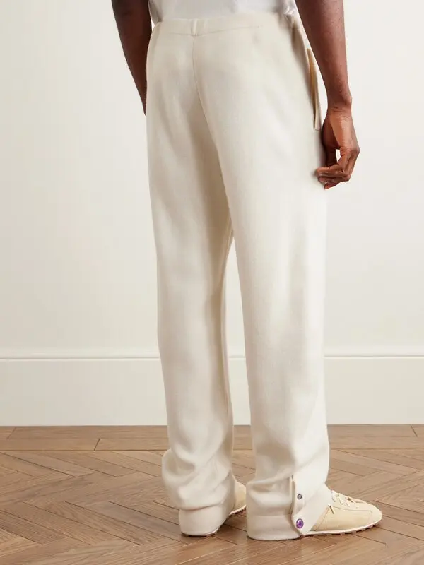 GOD'S TRUE CASHMERE Straight-leg Cashmere Trousers - Neutrals