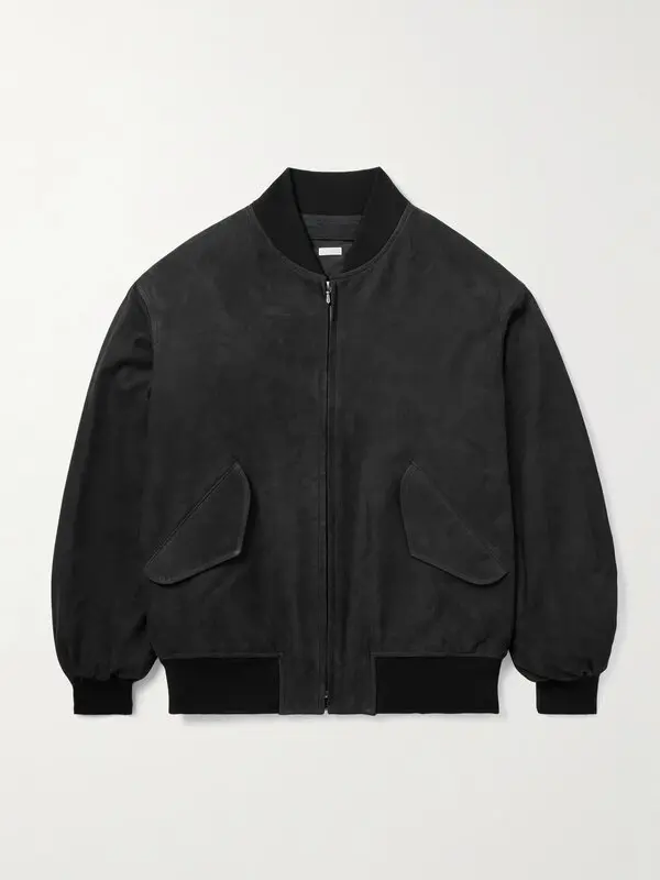 A.PRESSE Nubuck Bomber Jacket