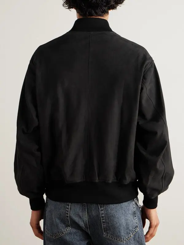 A.PRESSE Nubuck Bomber Jacket