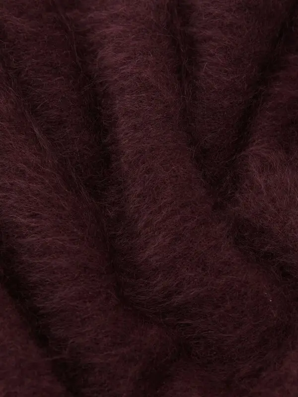 REISS 100% Brushed Cashmere Vest - Burgundy