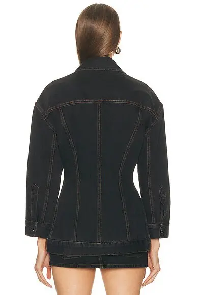 Wardrobe.NYC Denim Contour Jacket - Black