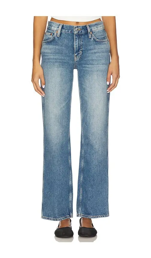 RE/DONE 90s Mid Rise Loose Jeans - Blue