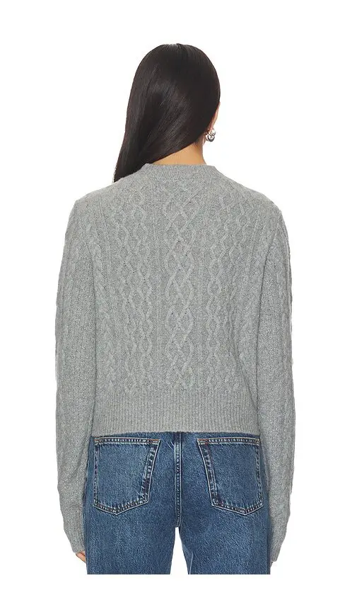 FAVORITE DAUGHTER Eleanor Cable-knit Cardigan